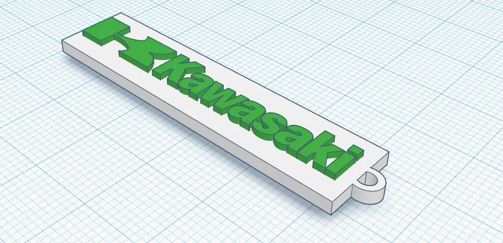 kawasaki keychain by berenjena feliz | Download free STL model ...