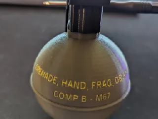 Grenade with Text by Randomdude583 | Download free STL model ...