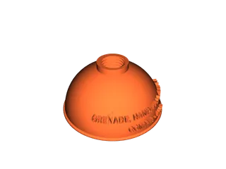 Grenade with Text by Randomdude583 | Download free STL model ...