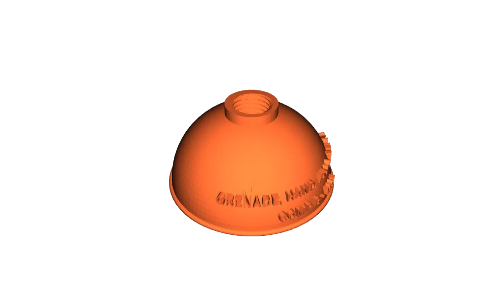 Grenade with Text by Randomdude583 | Download free STL model ...
