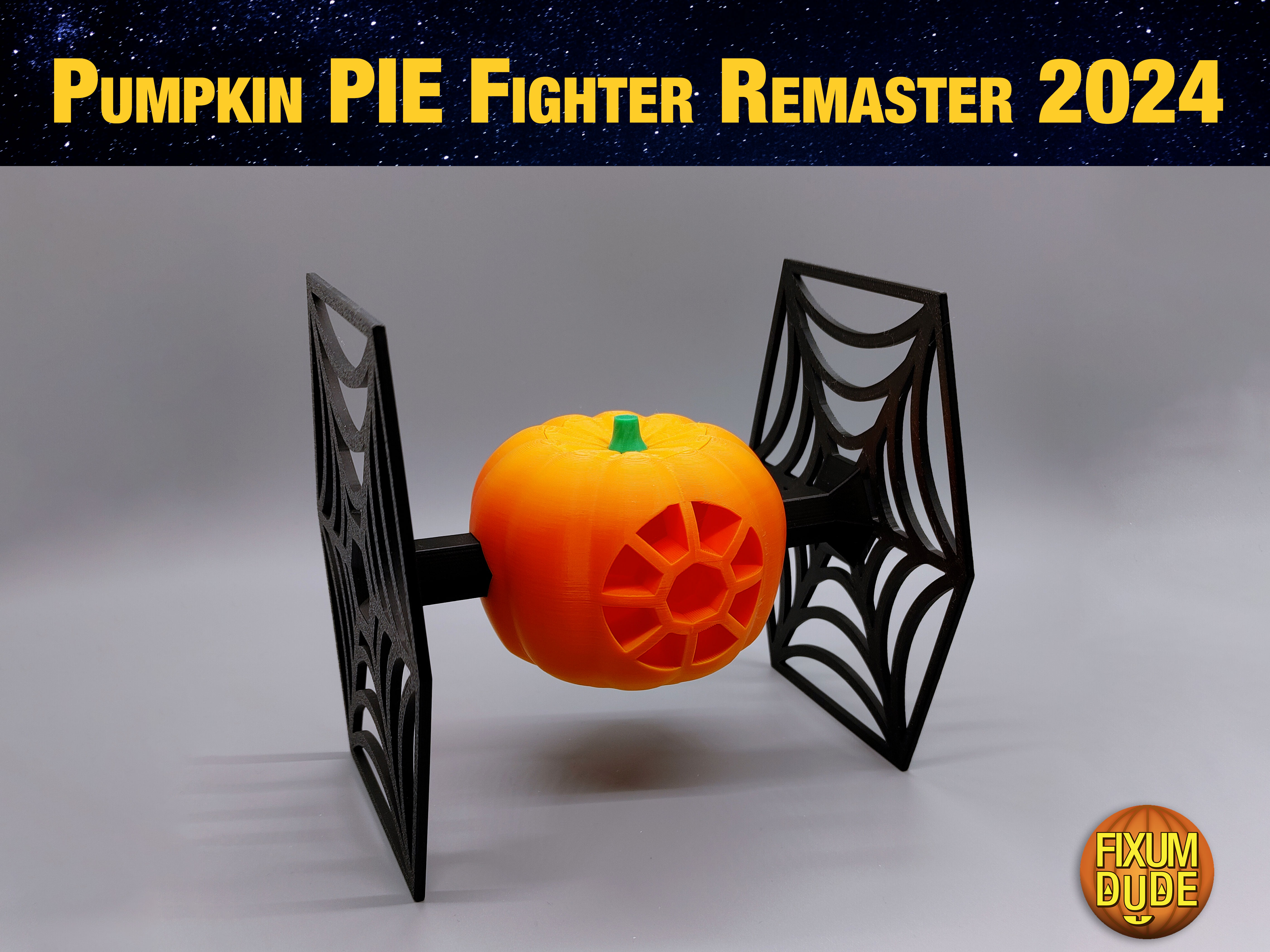 Pumpkin PIE Fighter 2024 Remaster (Halloween Themed Star Wars TIE ...