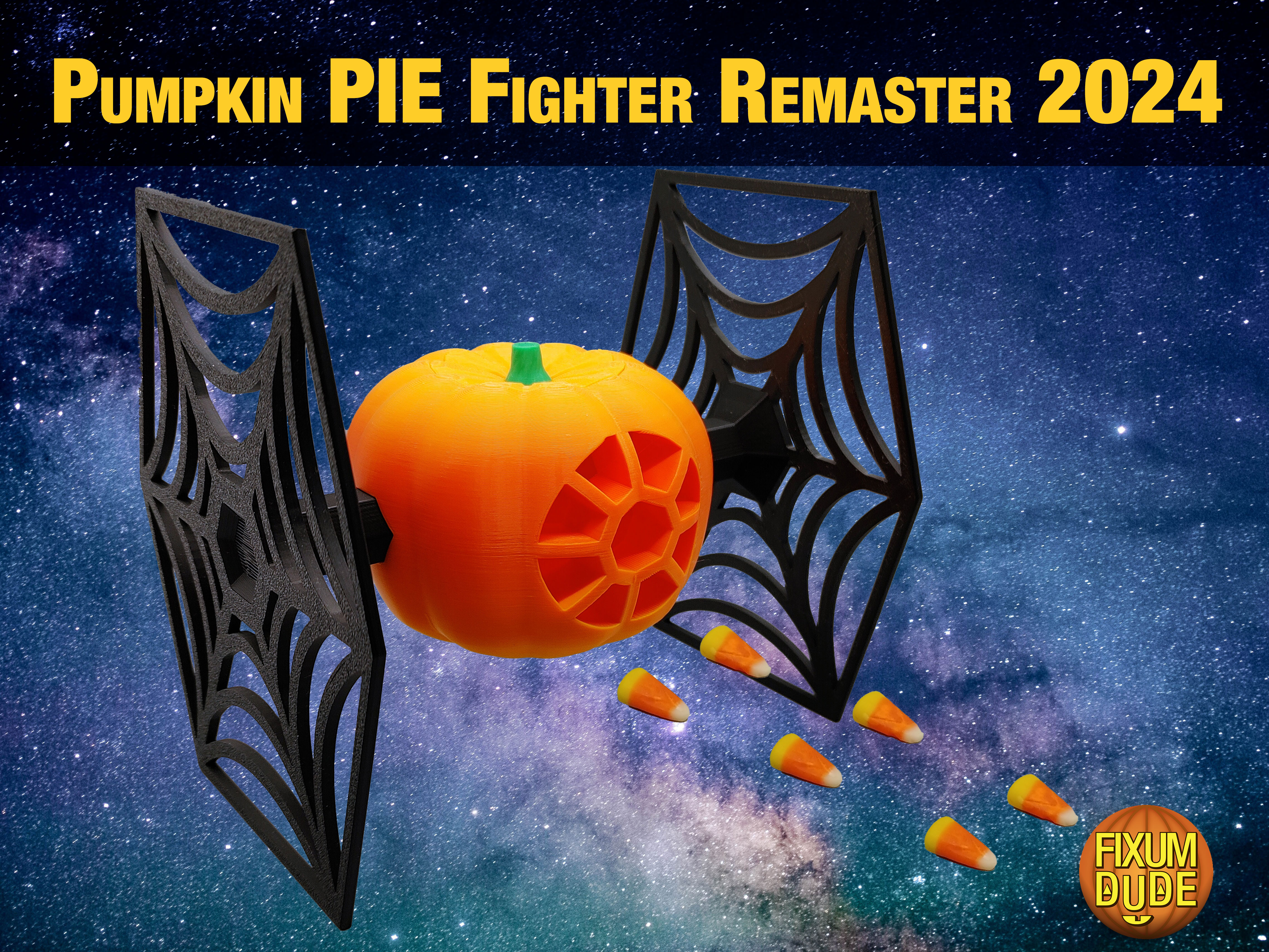 Pumpkin PIE Fighter 2024 Remaster (Halloween Themed Star Wars TIE ...