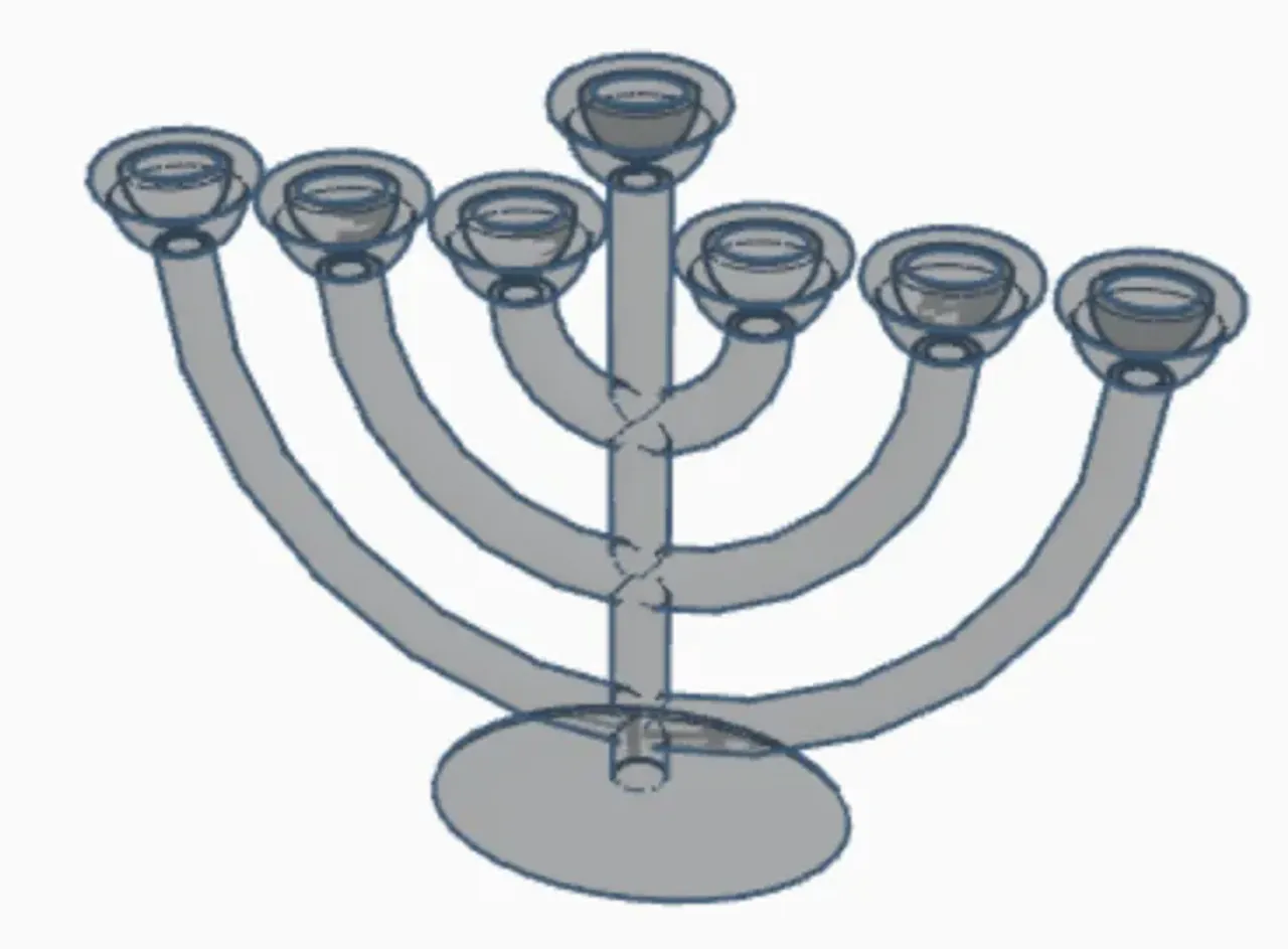 menorah by Jonah | Download free STL model | Printables.com