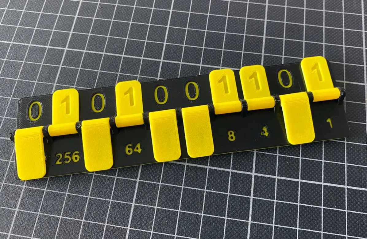 Binary to Decimal Learning Tool (Binär Dezimal Lernhilfe) by MAKERTEAM ...