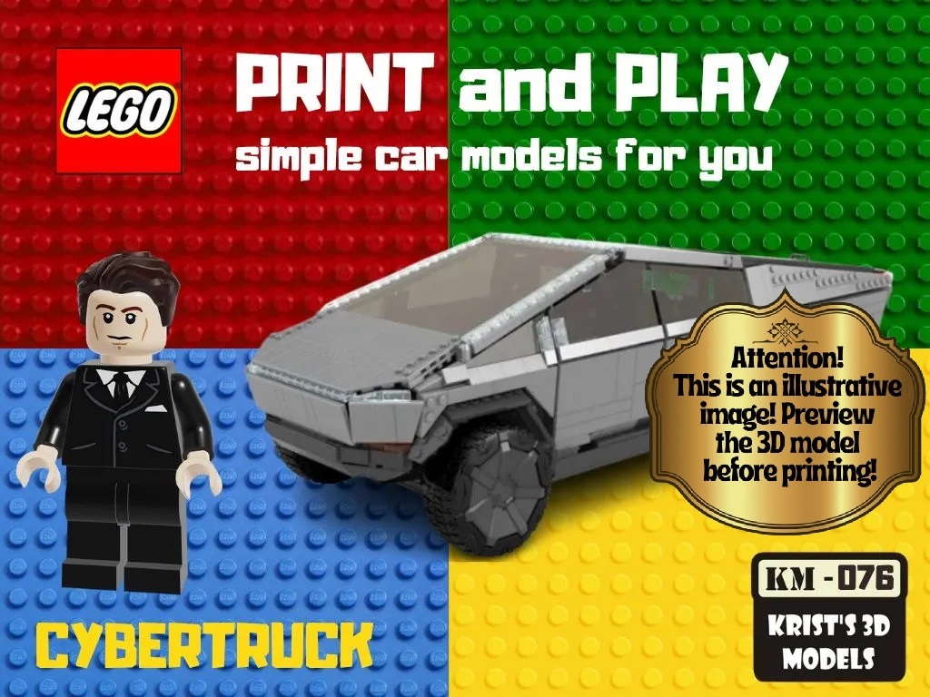 LEGO Cybertruck cabrio - Elon Musk by Mgr. Pavel Krist | Download free ...