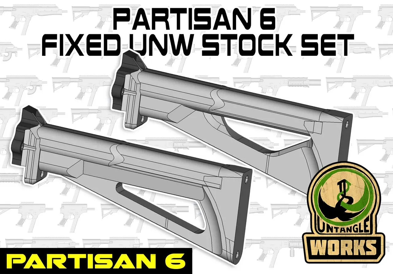 Partisan 9 FIXED UNW partisan 6 butt stock by UntangleWORKS | Download ...