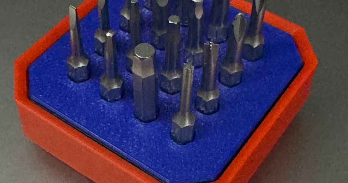 Mini hex bit holder for Multiboard by TheRealRichii | Download free STL model | Printables.com