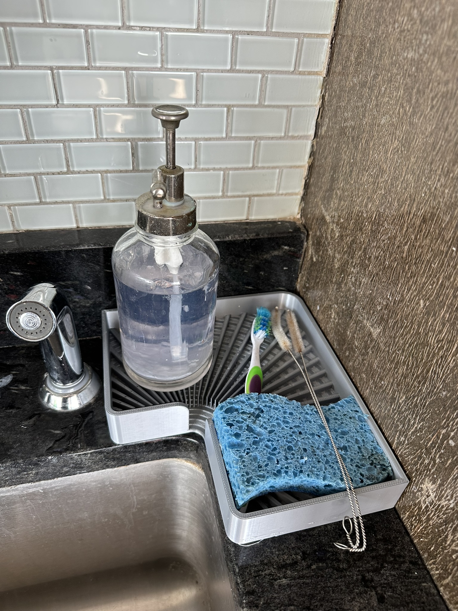 Kitchen sink corner caddy soap holder by Marvin | Download free STL ...