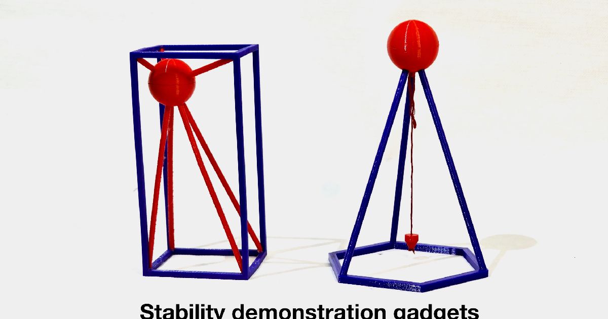 Stability demonstrator by Henk | Download free STL model | Printables.com