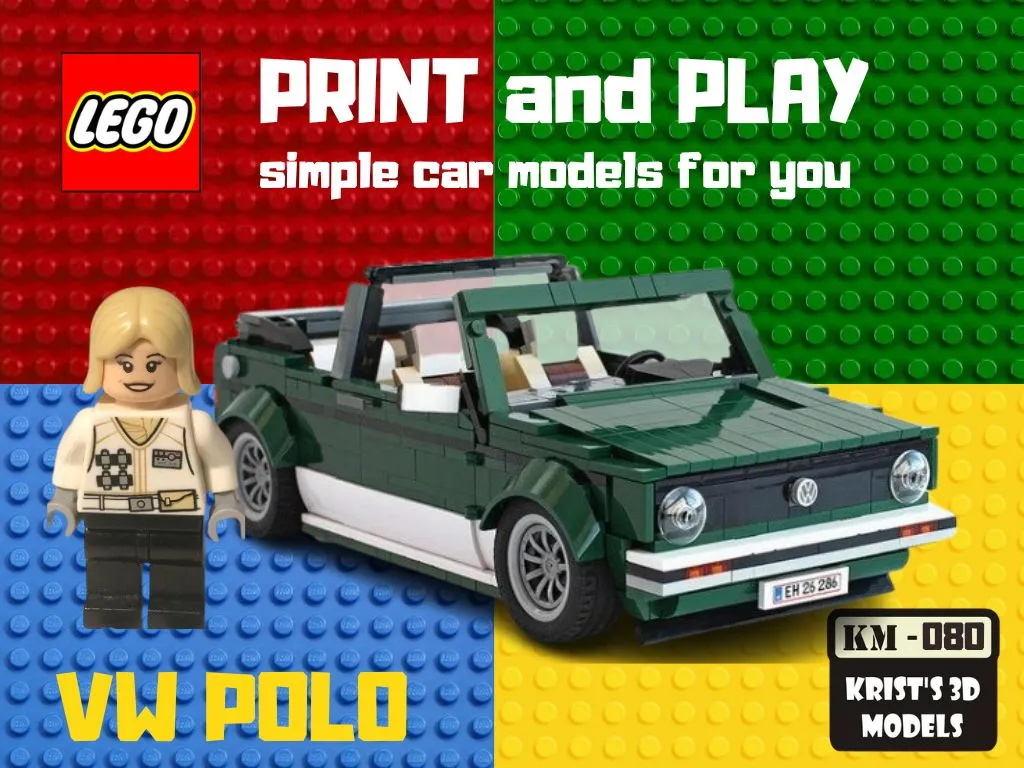 LEGO VolksWagen POLO cabrio by Mgr. Pavel Krist | Download free STL ...