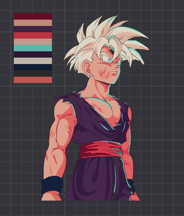 Gohan SSJ Sticker by 3DPremiun | Download free STL model | Printables.com