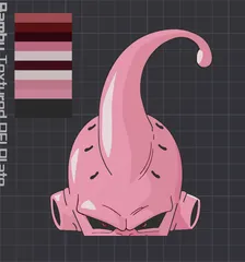 Majin Boo Sticker dbz by 3DPremiun | Download free STL model ...