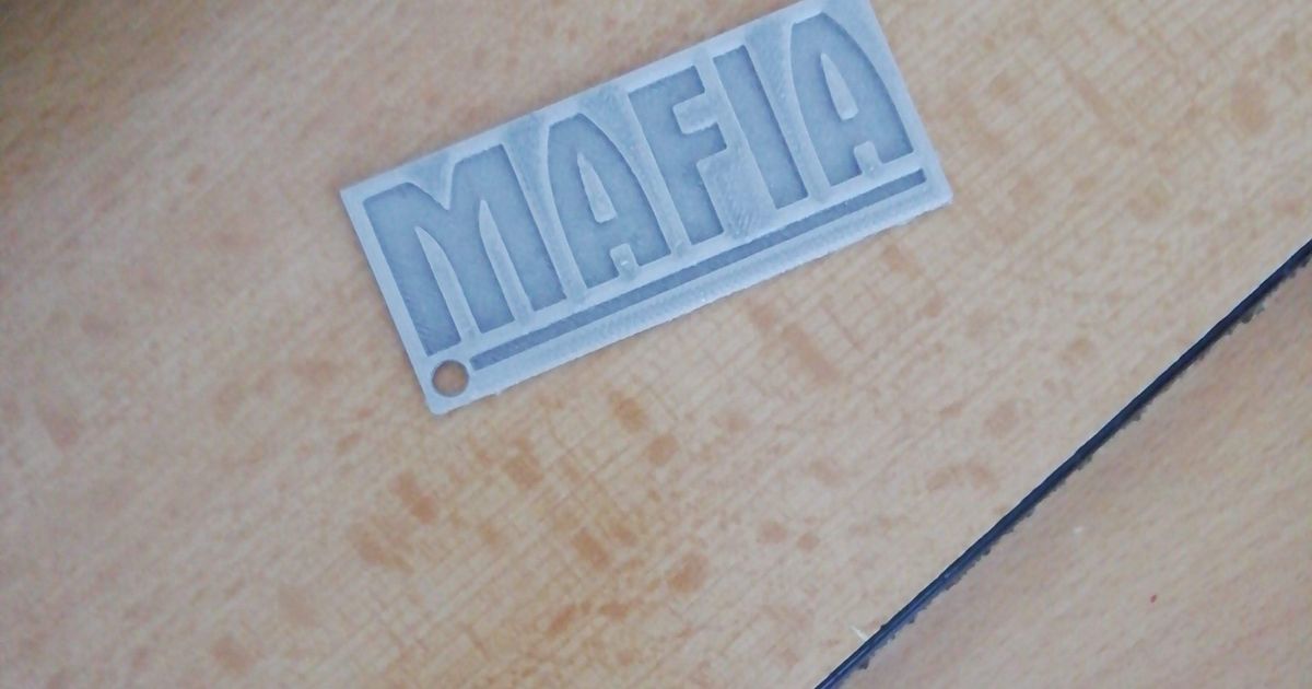 MAFIA keychain v2.0 / MAFIA klíčenka v2.0 by davejenej | Download free ...