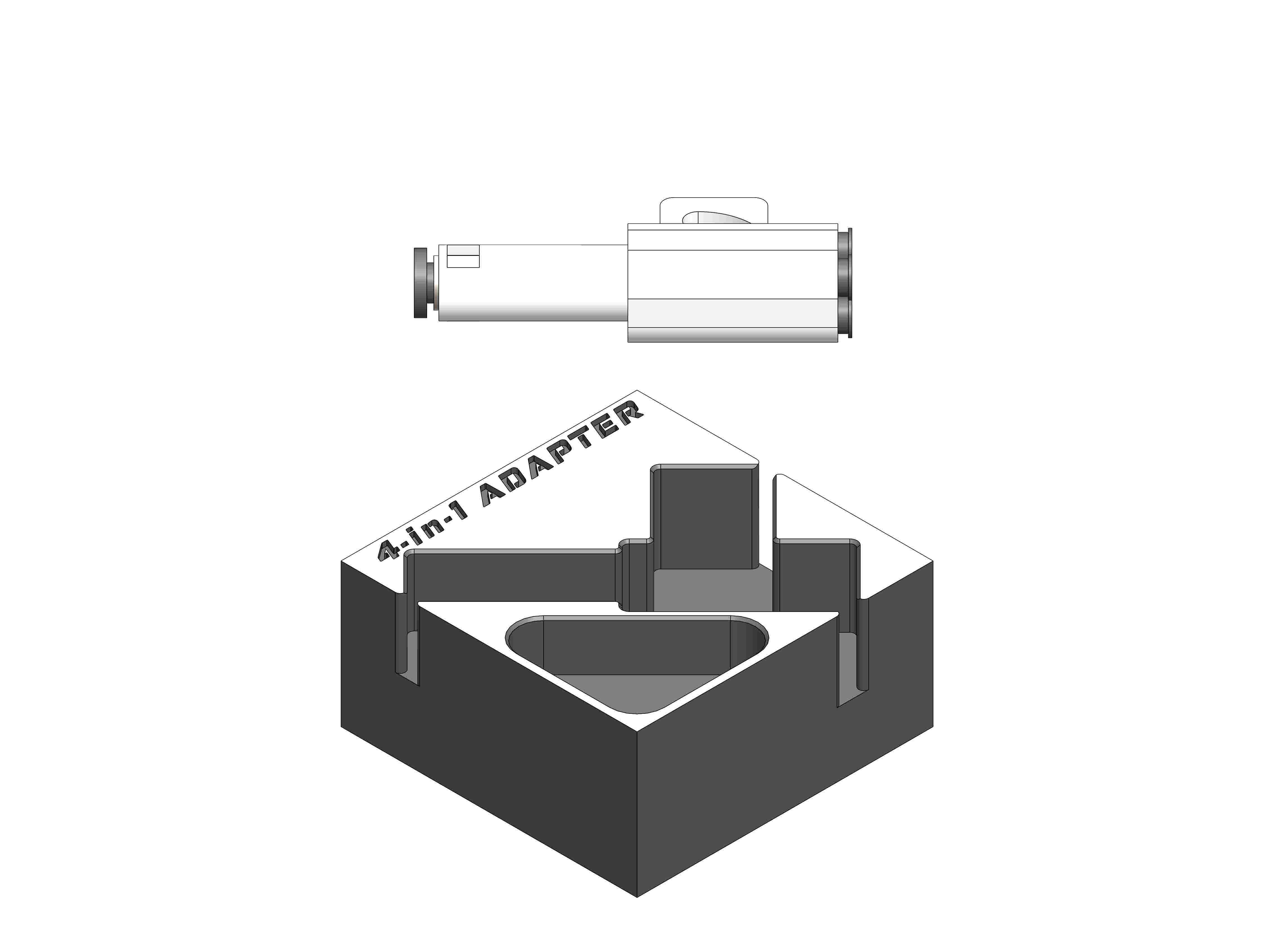 [BaBo] insert 4in1 PTFE adapter by Willi | Download free STL model ...