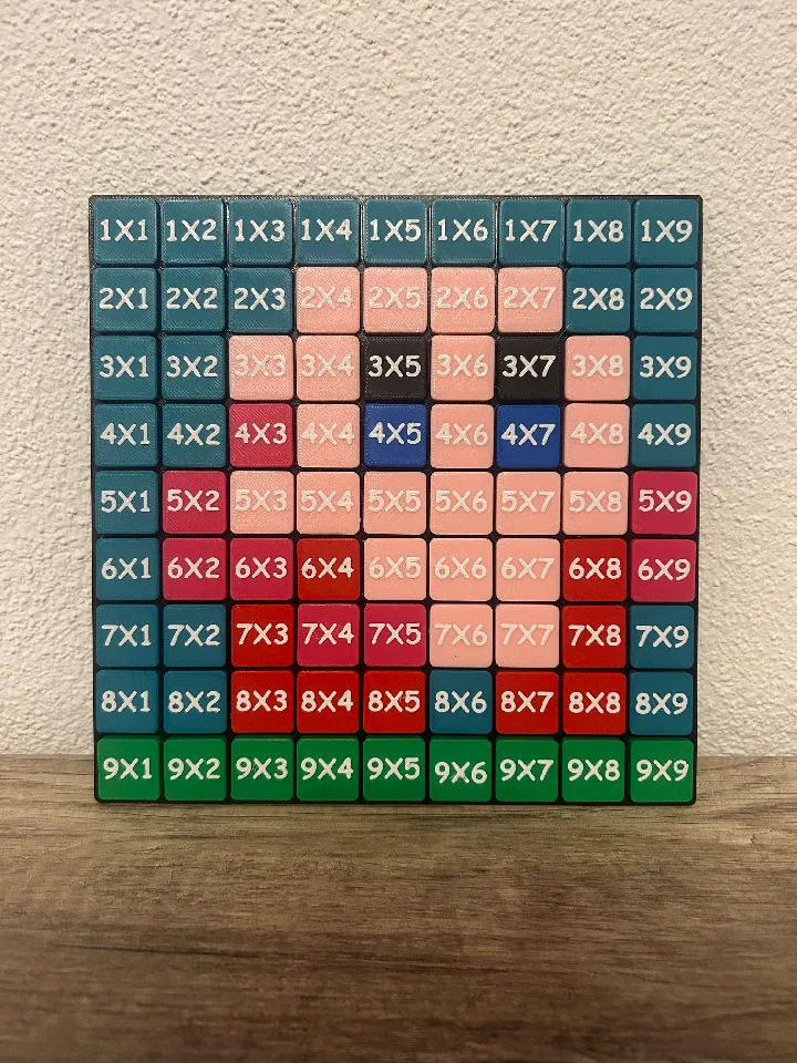 Kirby Pixel art 1X1 math game by Marcuzzi420 | Download free STL model ...