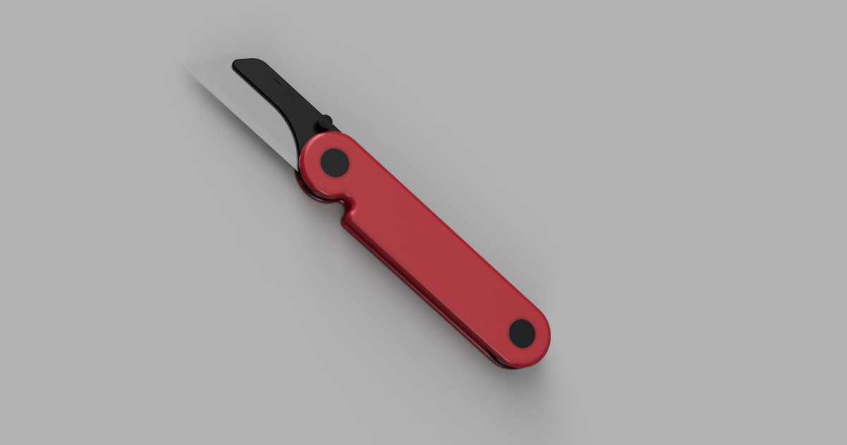 Folding Utility Blade by IBleedPandas | Download free STL model ...