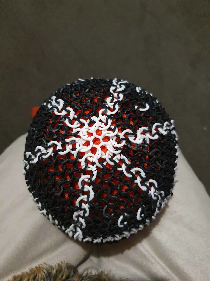 Crochet Chainmail Hood Pattern