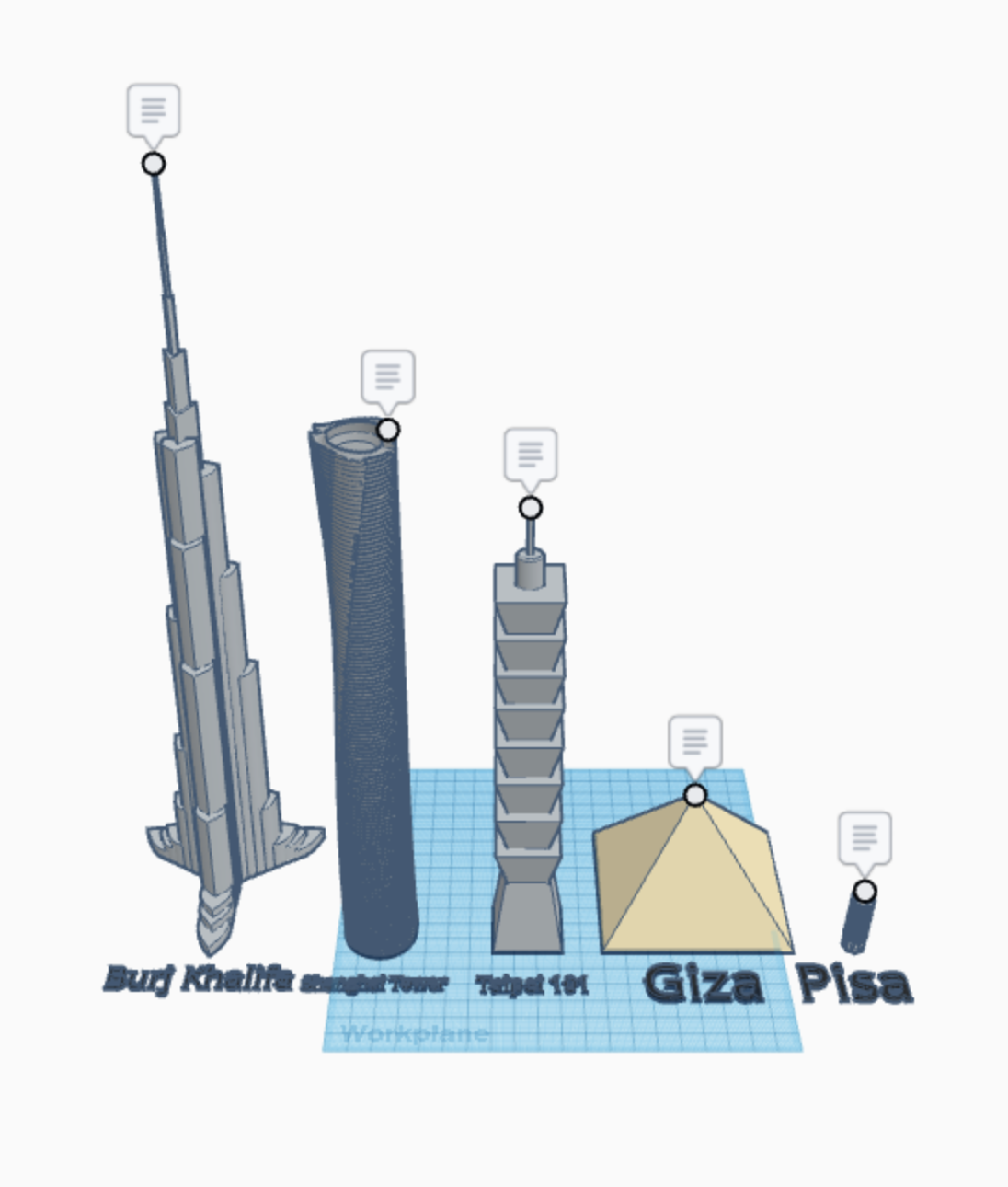 Famous (and tall) buildings comparison by Emmanouel Díaz Domínguez ...