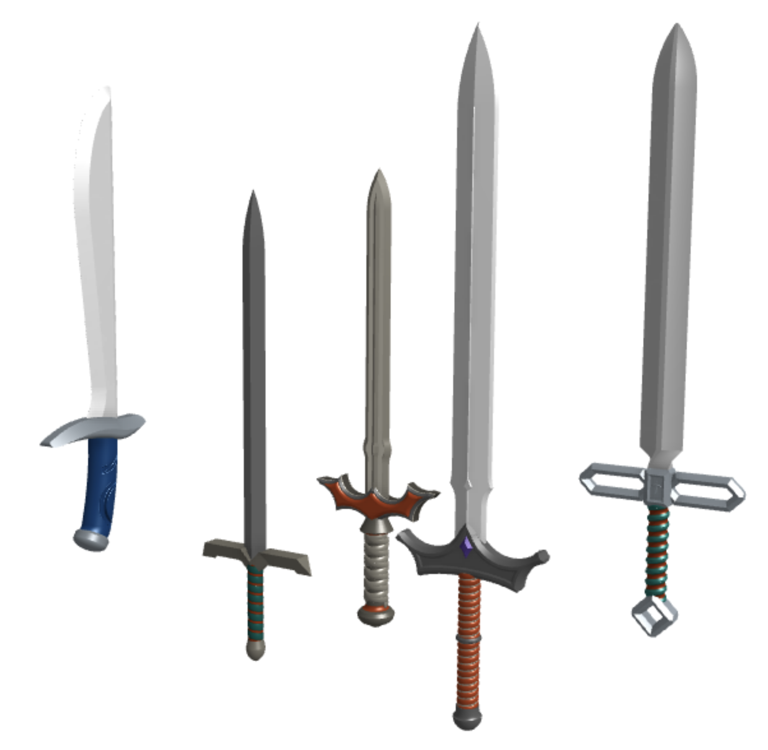 Custom Concept Swords by T 3D | Download free STL model | Printables.com