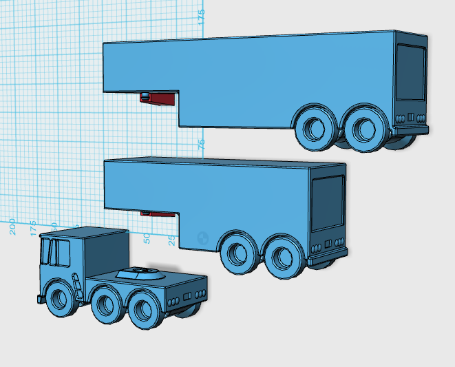 Semi CabOver V2 by BuildersMark | Download free STL model | Printables.com