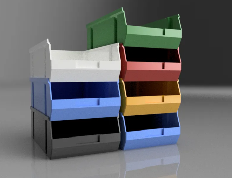 Original Model Organizer Box Stackable, uni scale, lock, accessories ...