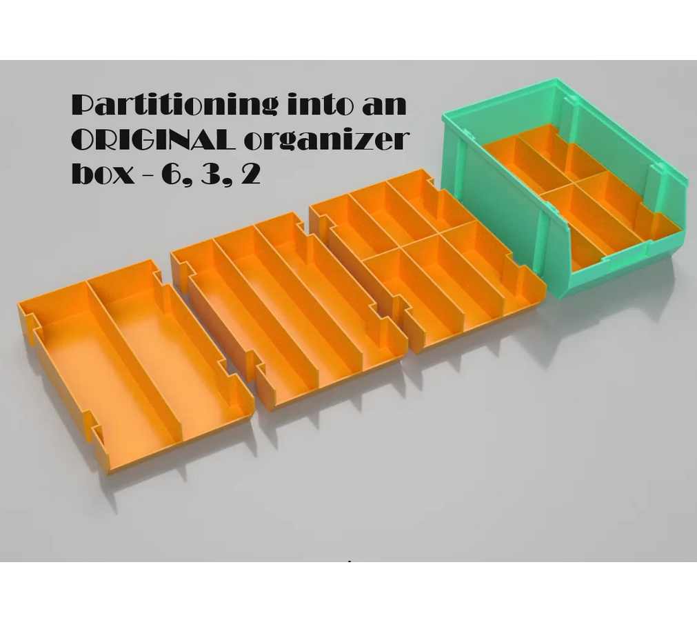 Partitioning into an ORIGINAL organizer box -6, 3, 2 by Vajcner ...