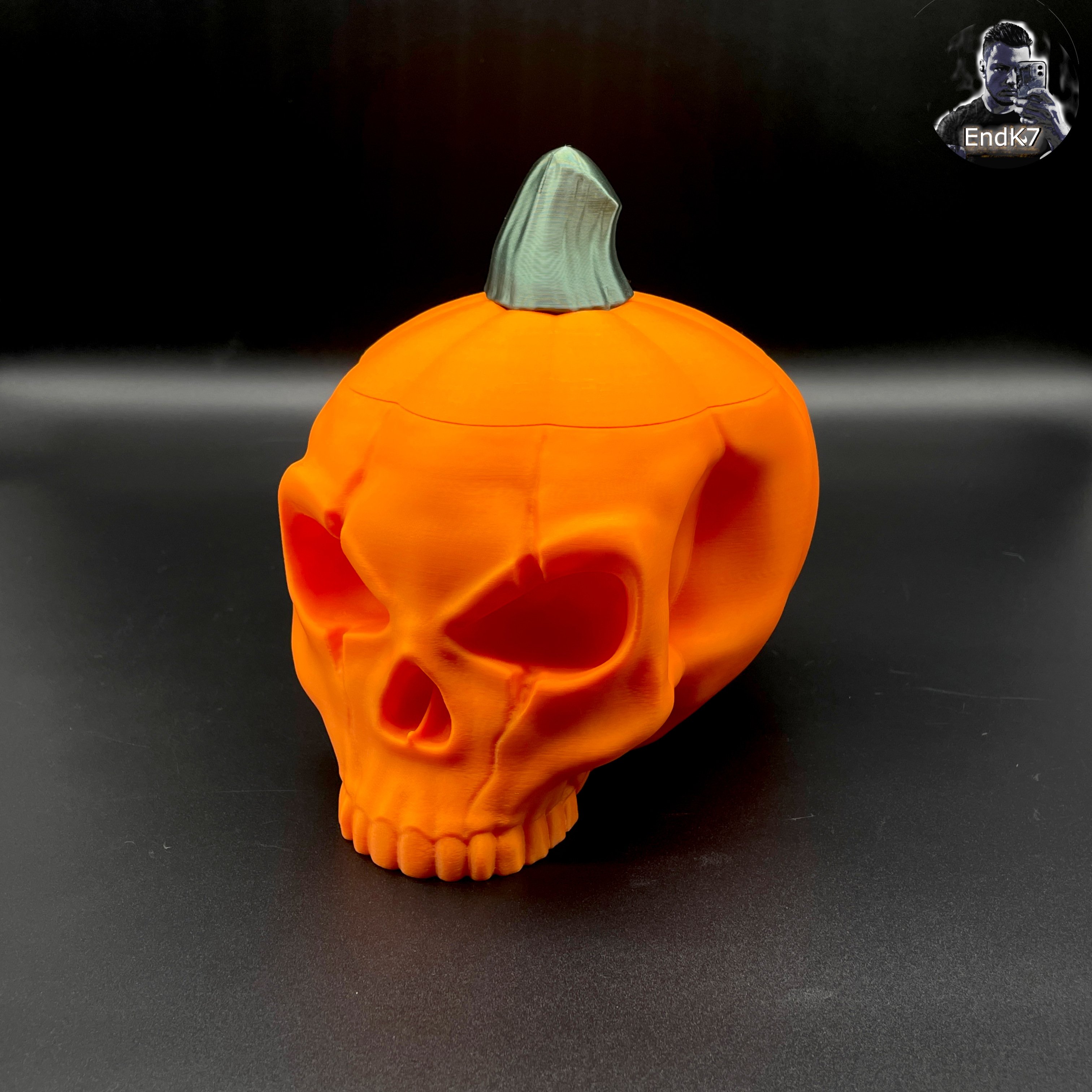 Halloween Pumpkin Skull Container by EndK7 | Printables Store