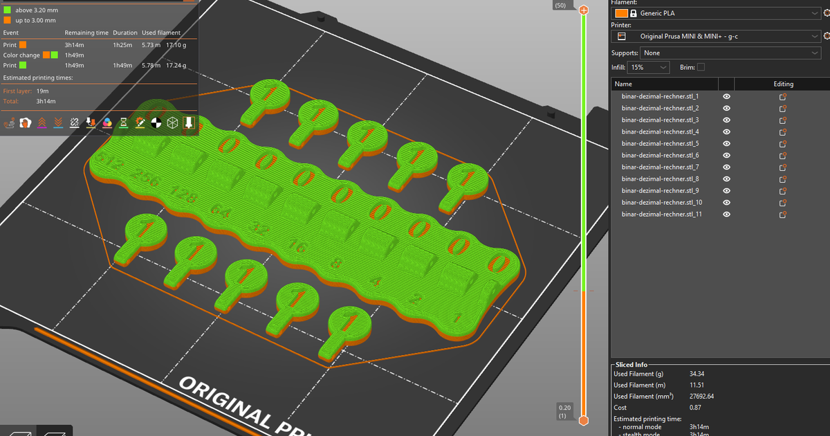 Binary decimal counter by Amie | Download free STL model | Printables.com