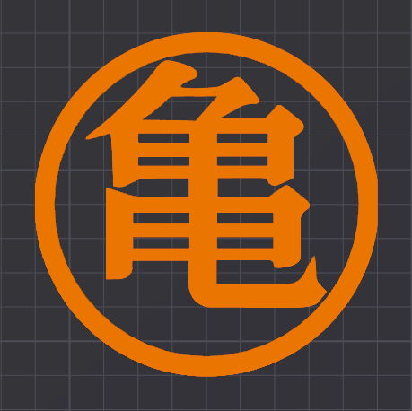 Kanji muten Roshi Sticker by 3DPremiun | Download free STL model ...