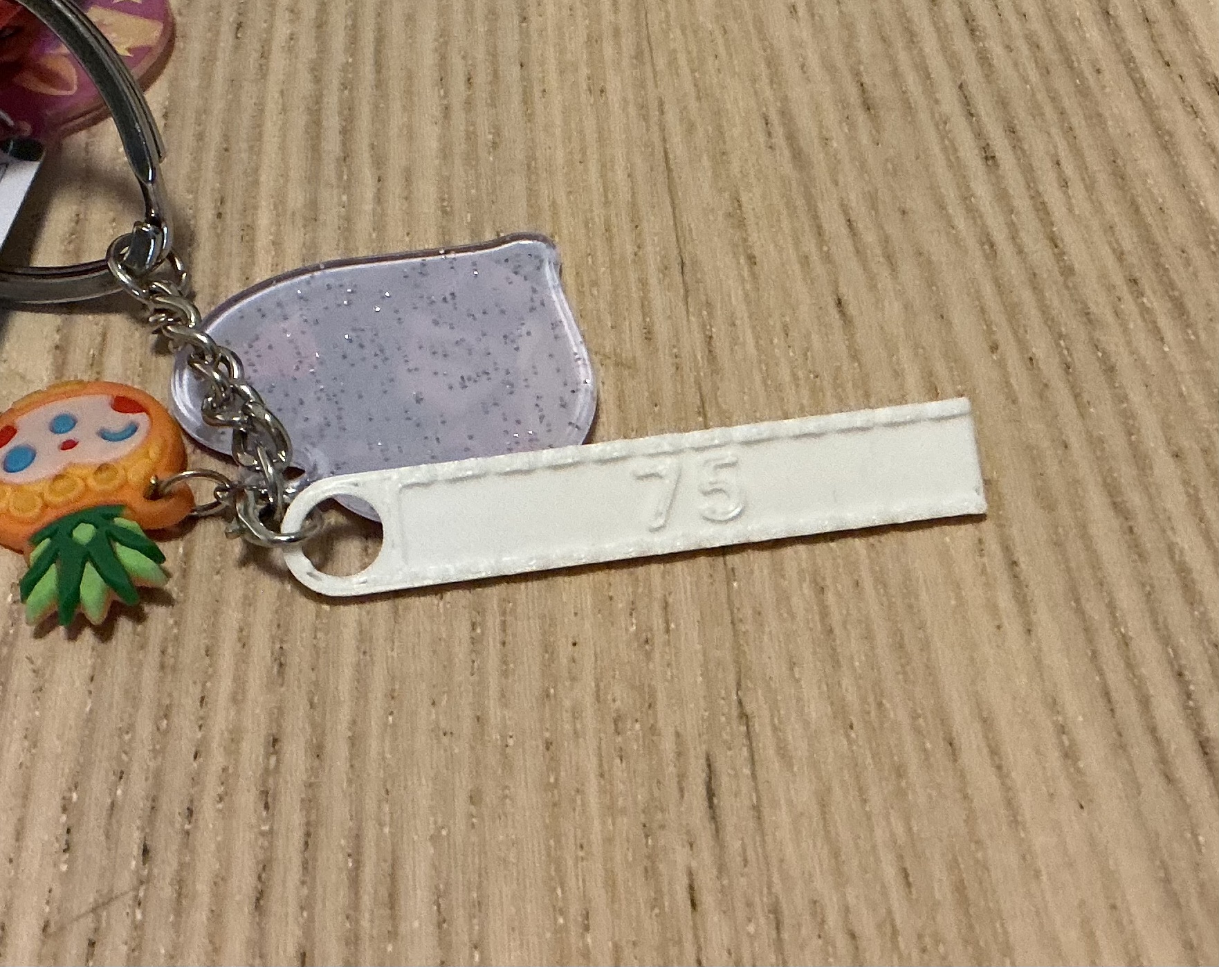 key ring with number (configurable) by Ondra Beneš | Download free STL ...