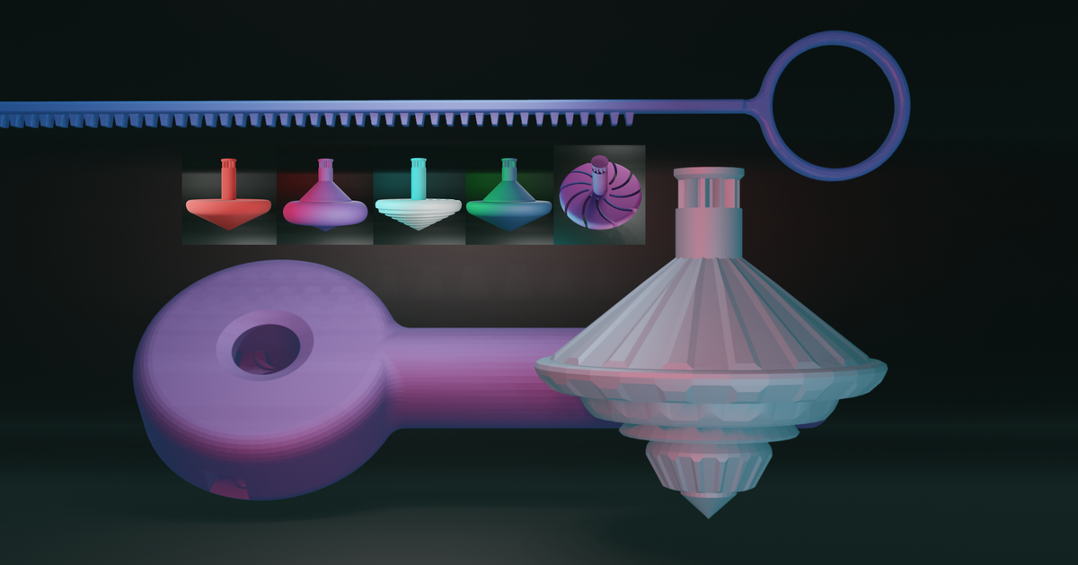 Spinning Top Pull-Cord Pull-String toy game games by andrea biancotto ...