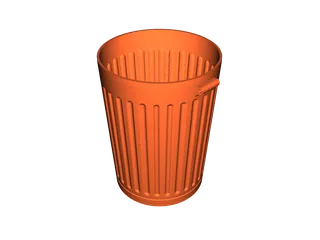 "Metal" Trash Can Model by Angrysquirrel | Download free STL model ...