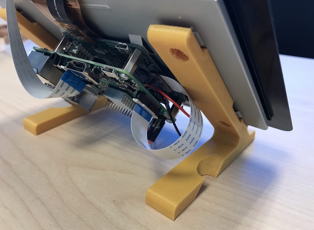Raspberry Pi 7 inch LCD stand, Now with Tabs! by SpectreGadget ...
