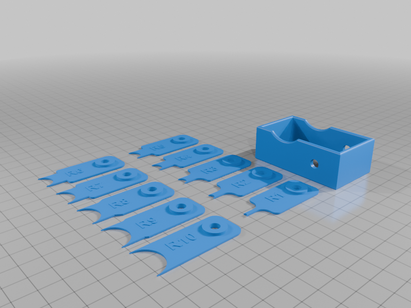Radius gauge / Radienlehre R1 bis R25 by STxS | Download free STL model ...