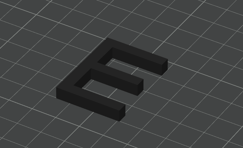 letra e by xuurrxo | Download free STL model | Printables.com