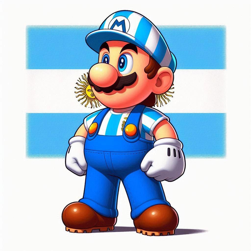 mario bros argentina by jorge roberto alonso | Download free STL model ...