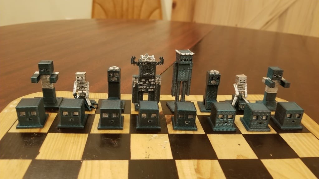 Minecraft chess von Lunar | Kostenloses STL-Modell herunterladen ...