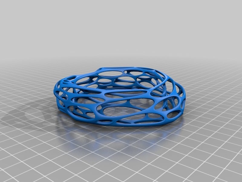 Amazing Voronoi bracelet by GQRuss | Download free STL model ...