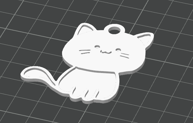 Cat keychain by ideat0m | Download free STL model | Printables.com
