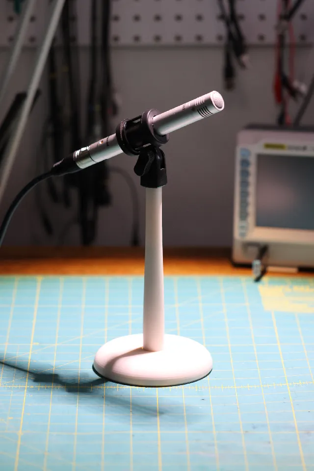 Desktop Microphone Stand by esologic | Download free STL model ...