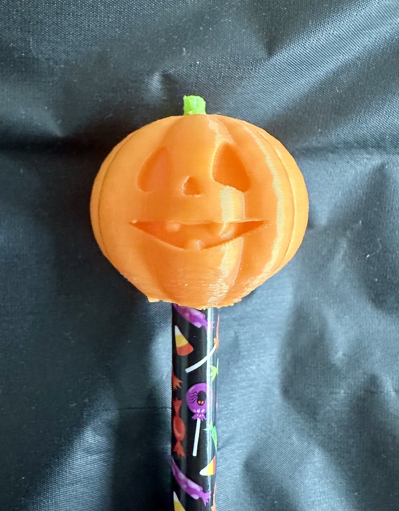 Pumpkin Pencil Topper, Straw Topper, Charm, Keychain, Fidget by arc3dp ...