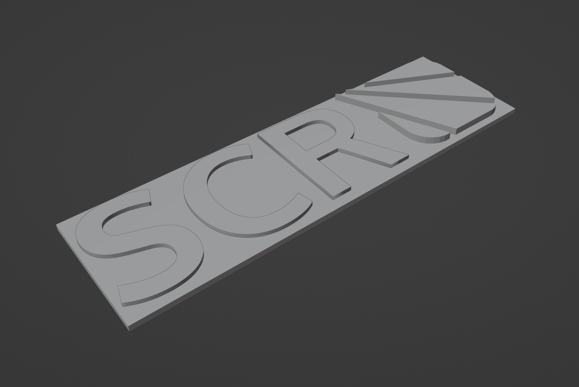SCR logo/keychain by shortternaLc | Download free STL model ...