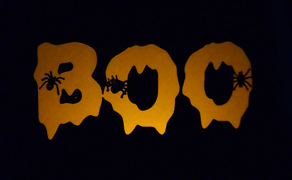 BOO scene for Halloween Tea Light Display by @JamesThePrinter by Tyler ...