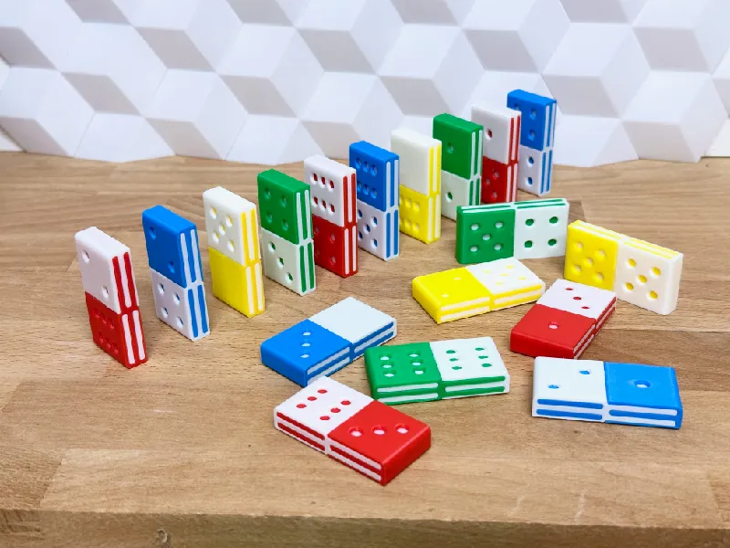 Dual Color Domino (2 part single extruder multicolor game) by ...