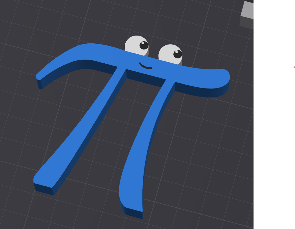 3Blue1Brown pi creature - multicolor by mangoDB | Download free STL model | Printables.com