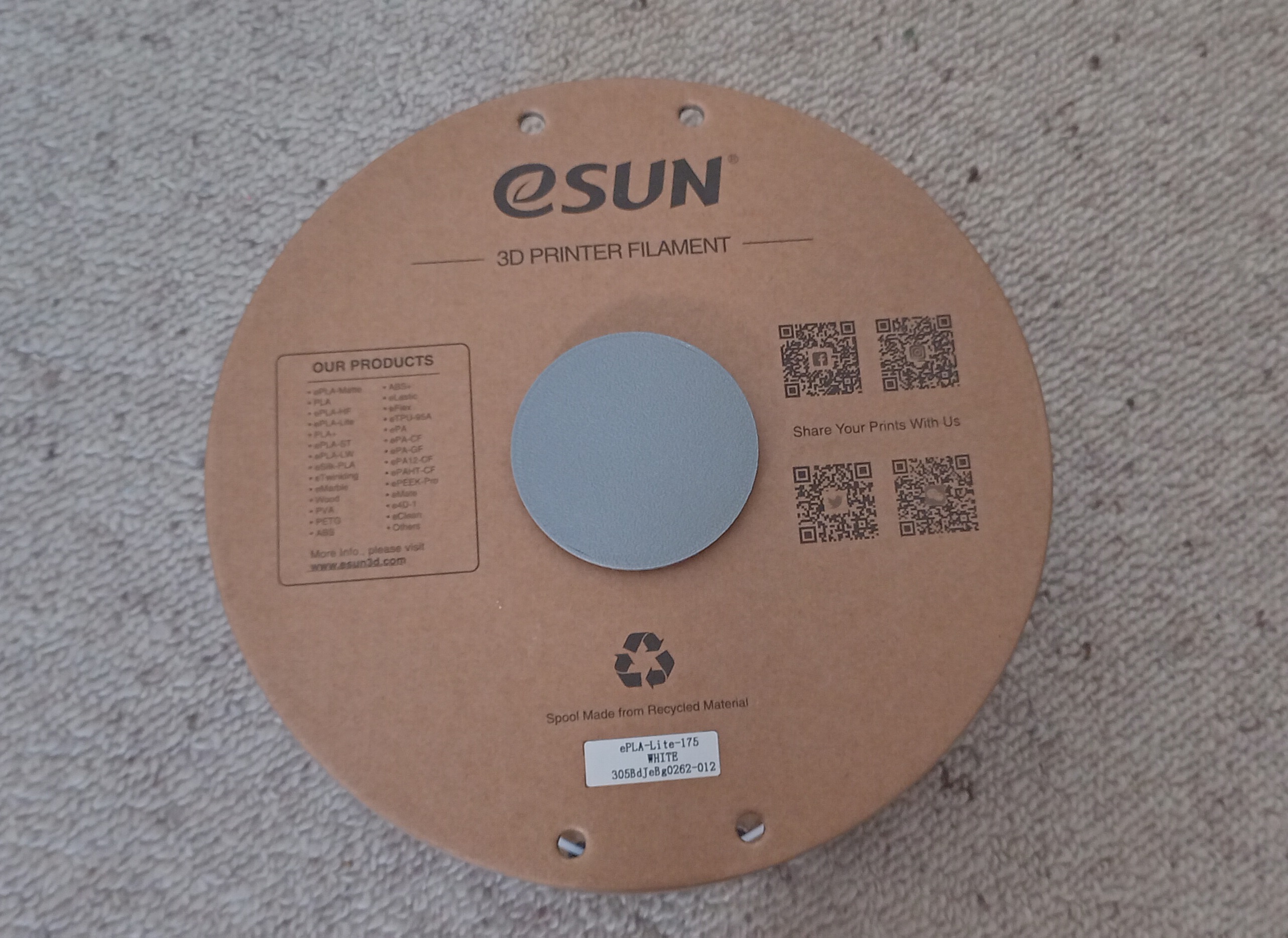 eSun Spool Weight by Matt Baeriswyl | Download free STL model ...