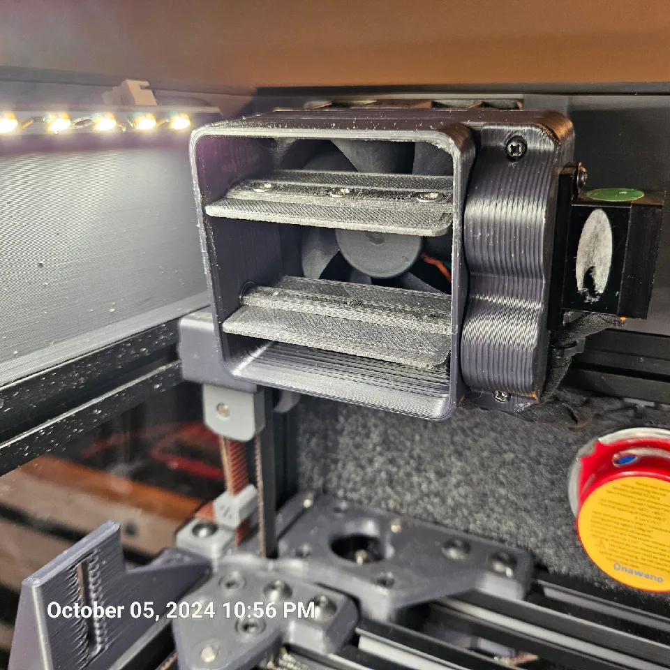 Louvered Servo 60mm Fan by PrintSomething | Download free STL model ...