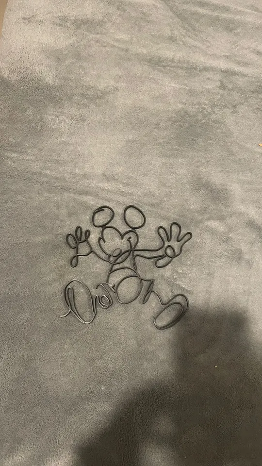 Mickey Mouse Single Line Wall Art by Hopztr | Download free STL model ...