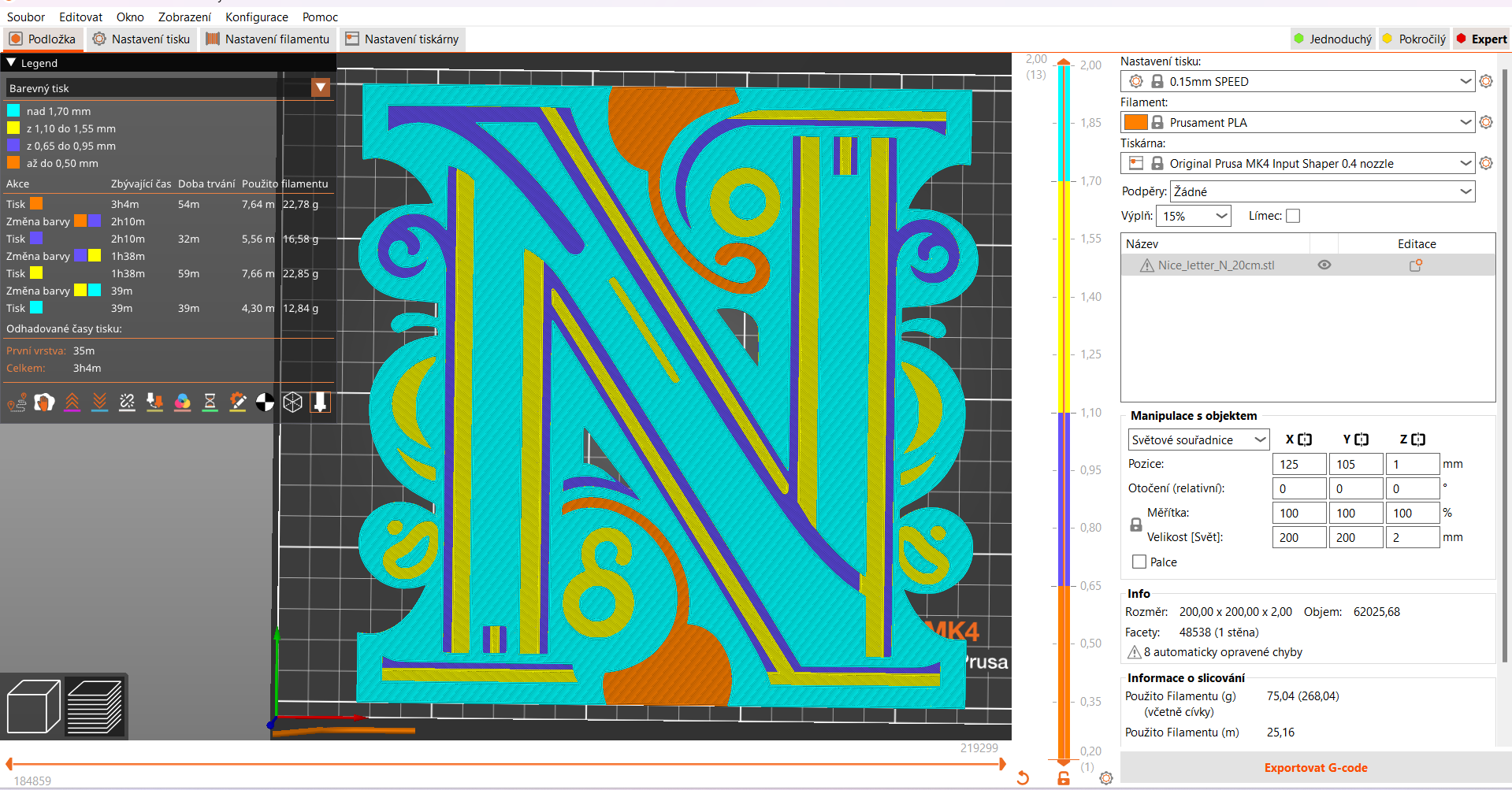 Nice letter N by Nina Máčová | Download free STL model | Printables.com