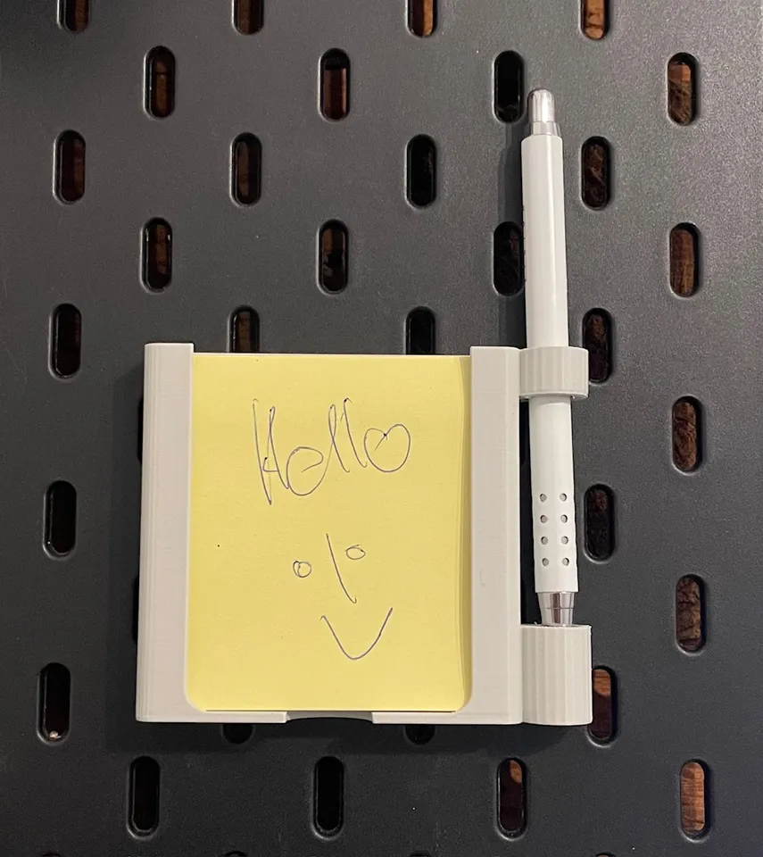 Skadis PostIT Message by cratello3D | Download free STL model ...